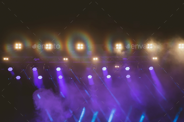 Colorful stage lights at concert Stock Photo by erika8213 | PhotoDune