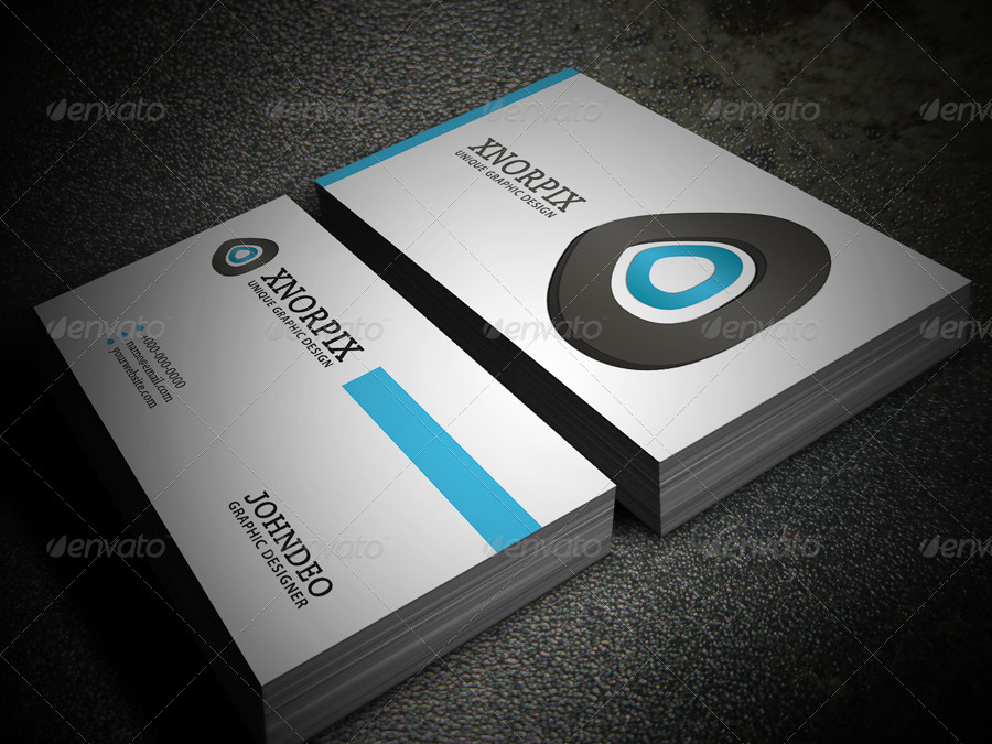 Blue Corporation Business Card, Print Templates | GraphicRiver
