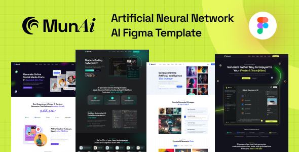 MunAi - AI Writer & Copywriting Figma Template by themesflat | ThemeForest
