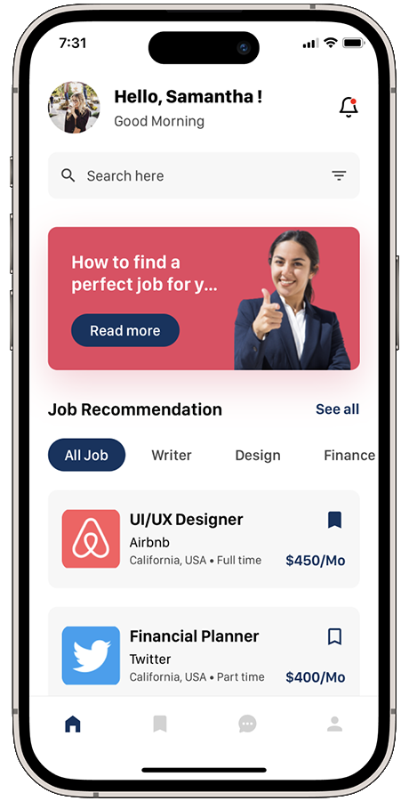 Job Classifieds App in React Native | Job Finding App| Recruitment ...
