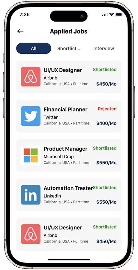 Job Classifieds App in React Native | Job Finding App| Recruitment Portal Job App | JobFinder by ...
