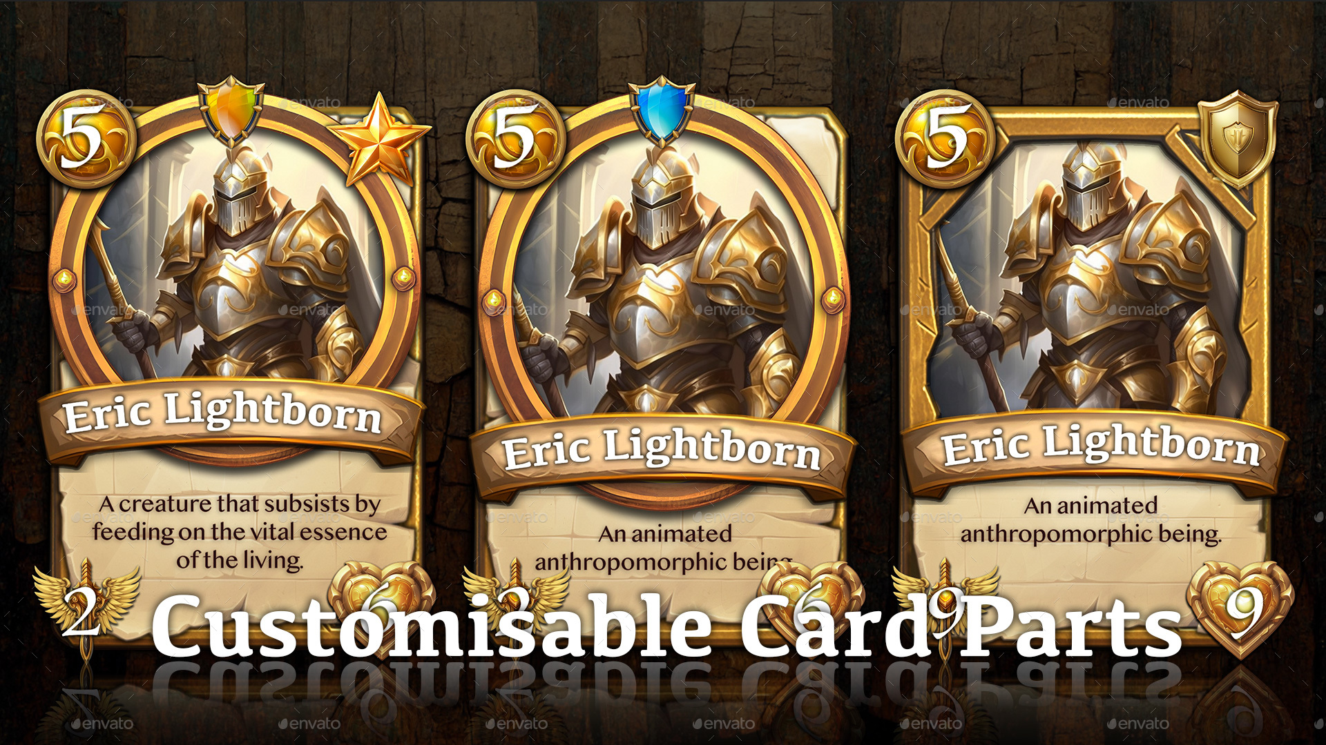 TCG Card Template - Volume 3, Game Assets | GraphicRiver