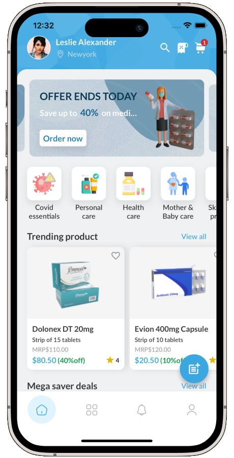 Online Medicine Ordering App Template in Flutter | 2 Apps | User App ...