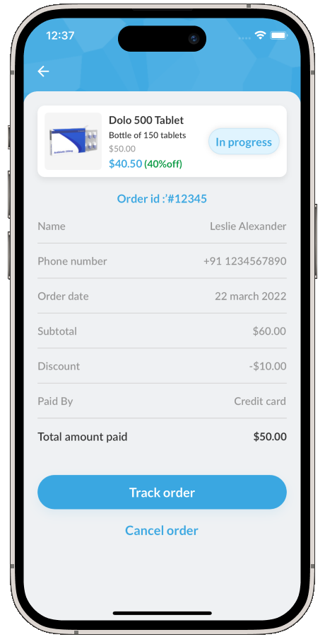 Online Medicine Ordering App Template in Flutter | 2 Apps | User App ...