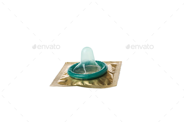 PNG,condom close-up, isolated on white background Stock Photo by ...
