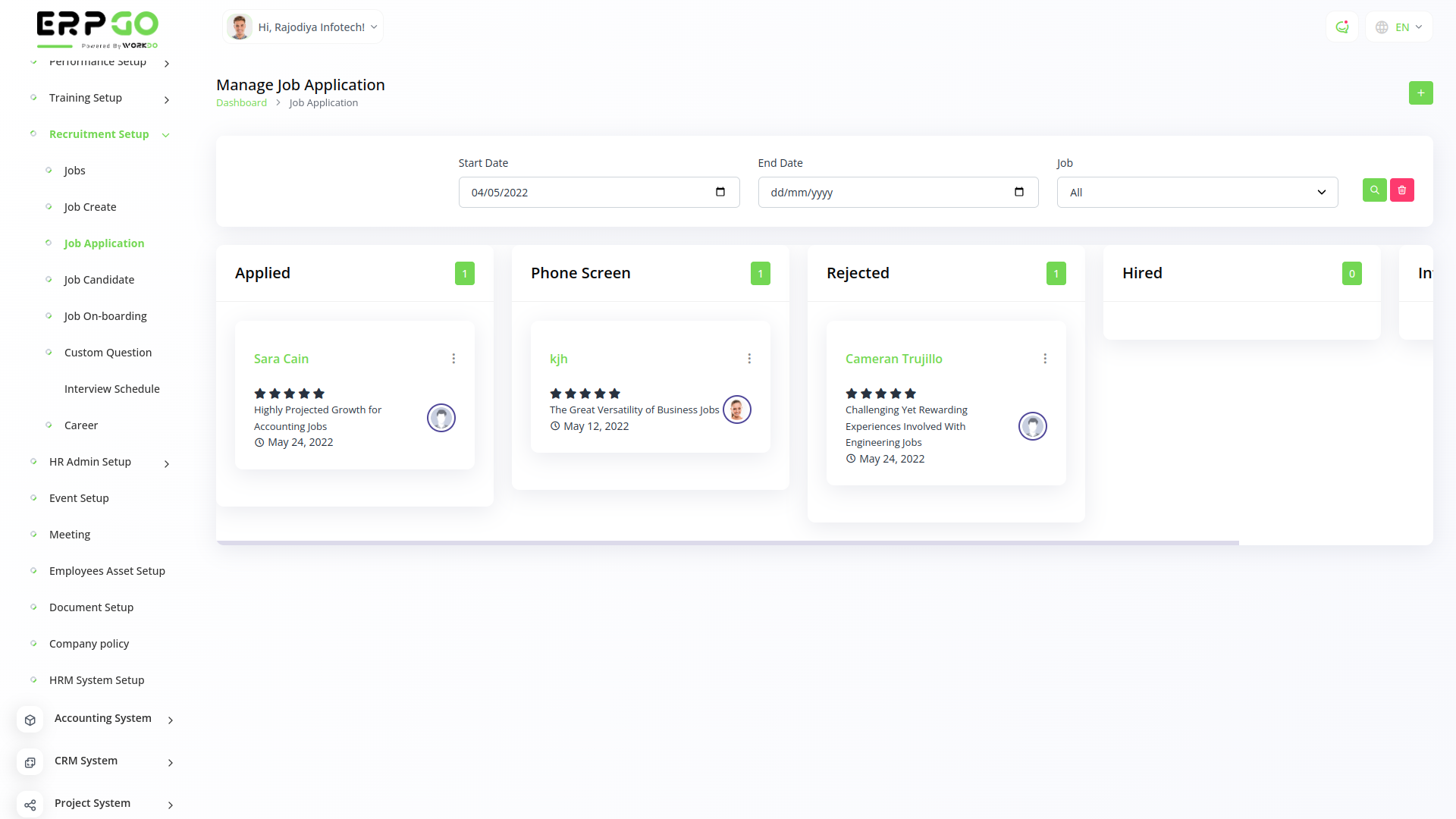 ERPGo - All In One Business ERP With Project, Account, HRM, CRM & POS ...