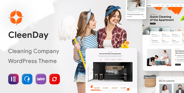 CleenDay - Cleaning Company WordPress Theme by WebGeniusLab | ThemeForest