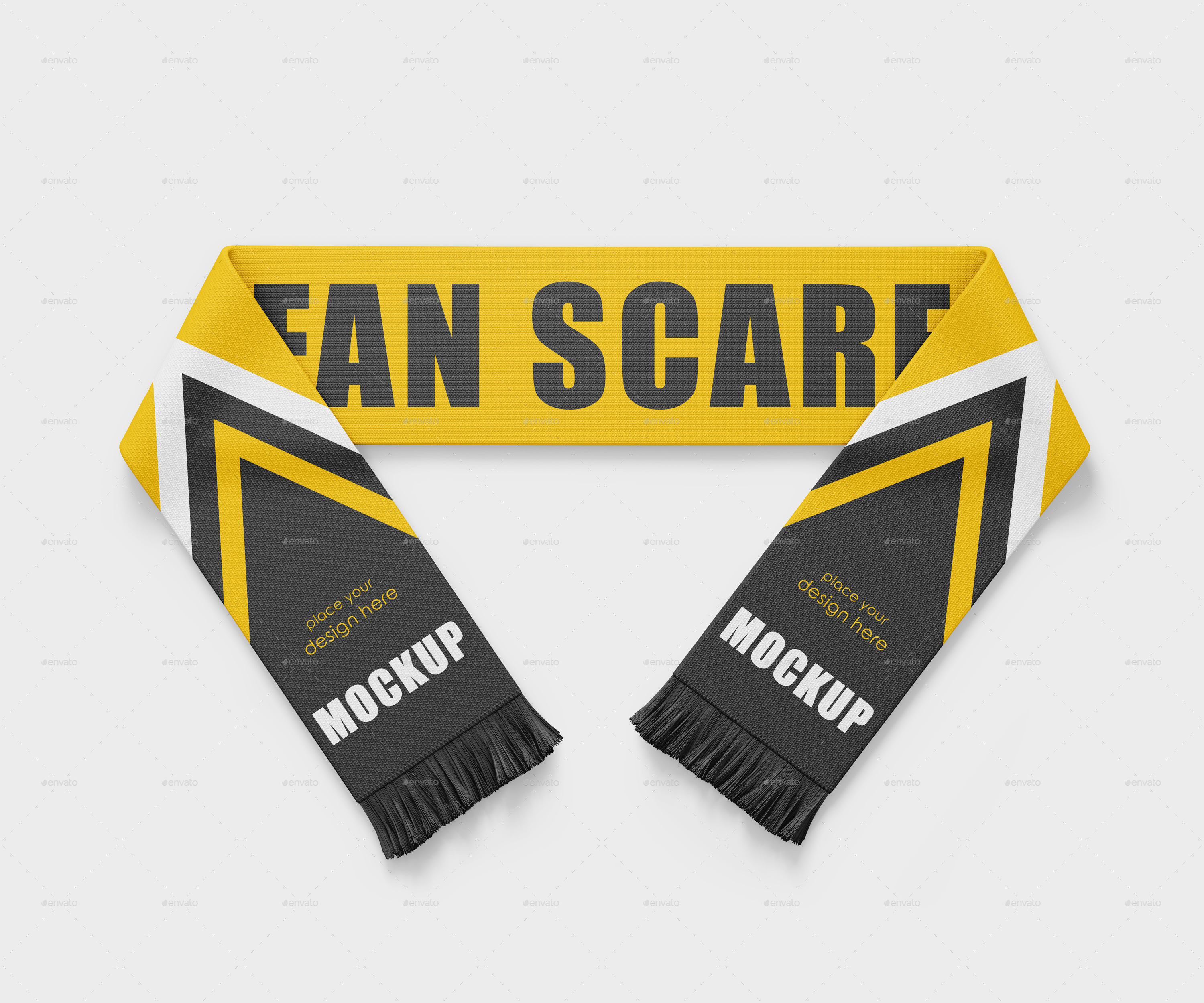 Fan Scarf Mockup Set, Graphics | GraphicRiver