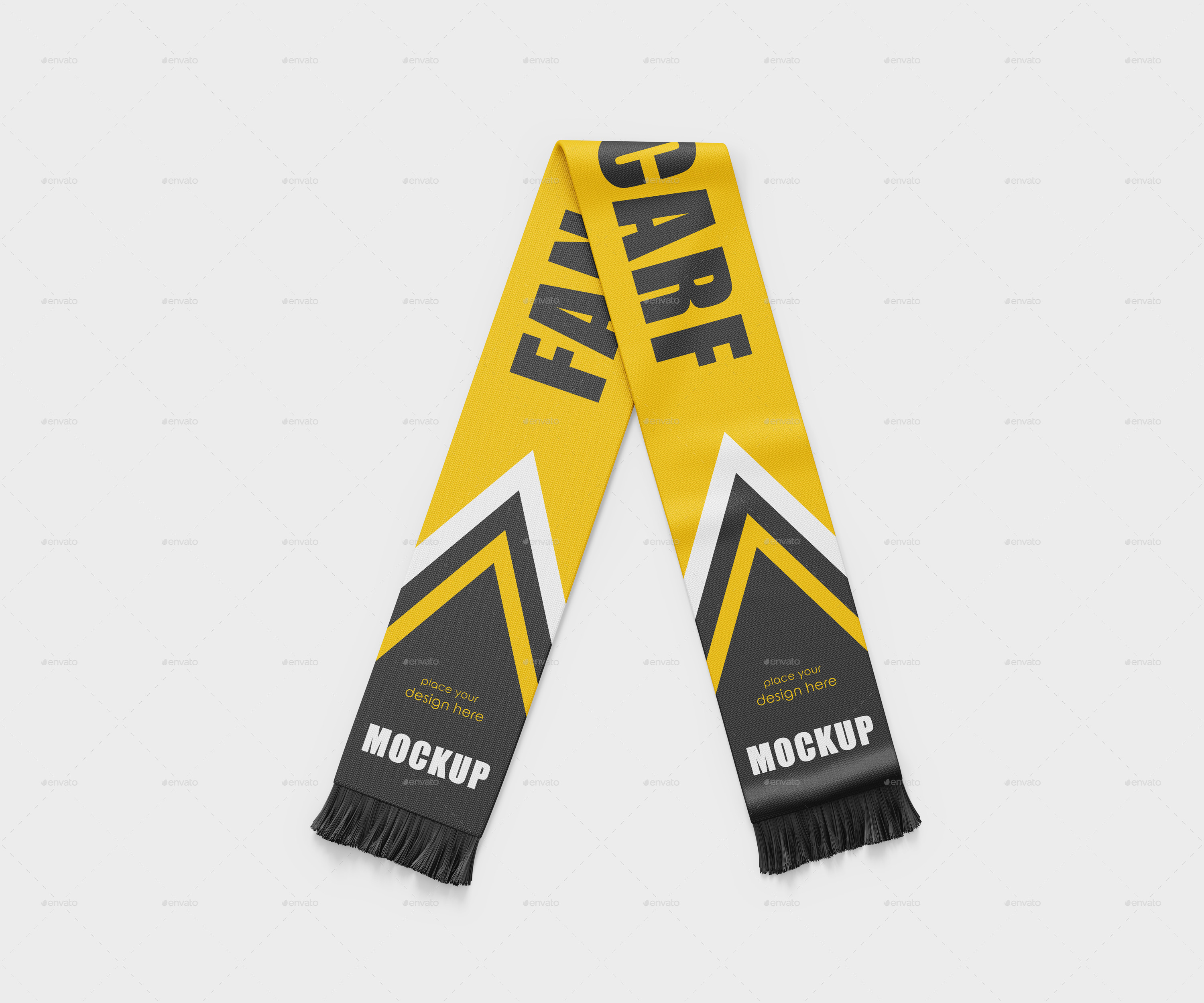 Fan Scarf Mockup Set, Graphics | GraphicRiver