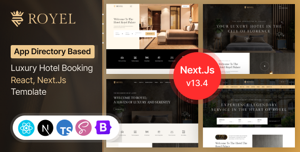 Royel - Luxury Hotel Booking React NextJs Template by BDevs | ThemeForest