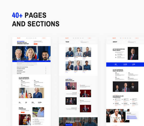Politit – Political Party Elementor Template Kit by merkulove | ThemeForest