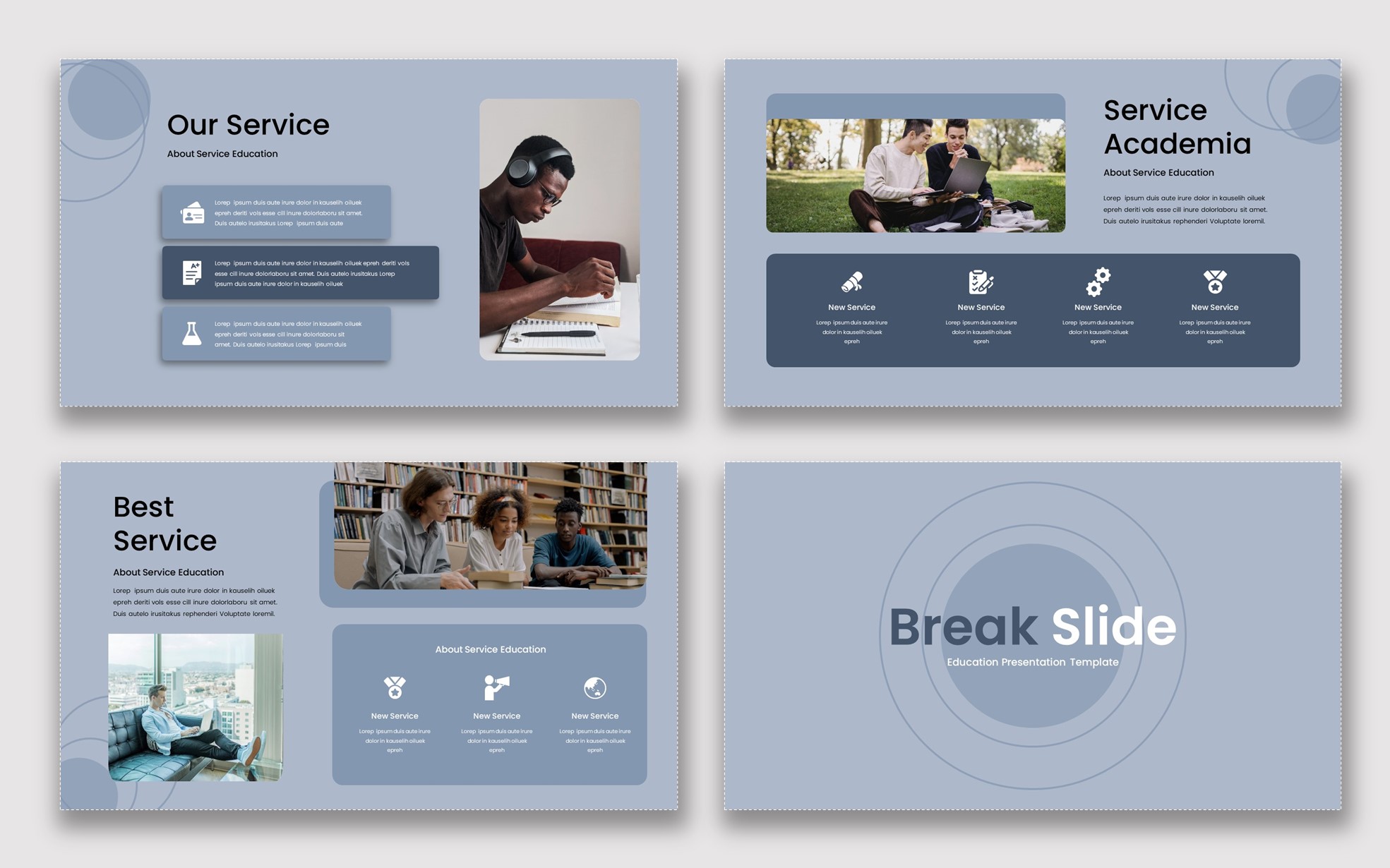 Academia - Education Google Slide Template, Presentation Templates