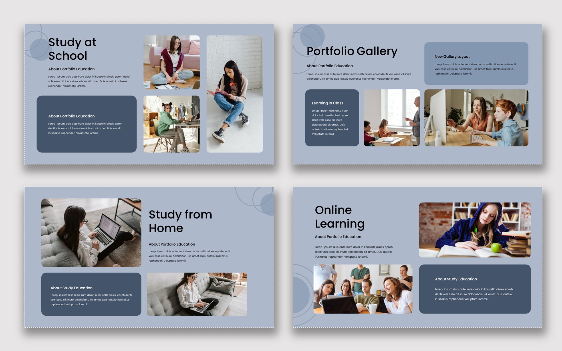 Academia - Education Google Slide Template, Presentation Templates
