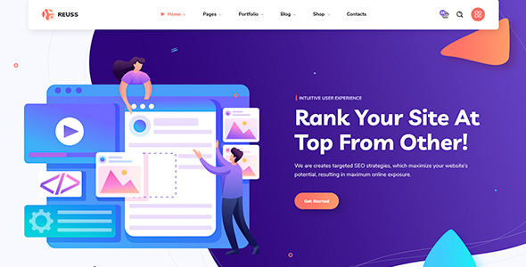 Reuss - SEO Marketing Agency WordPress Theme by WebGeniusLab | ThemeForest