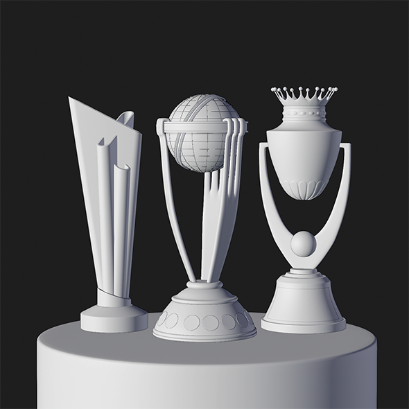 Cricket Trophy Combo Pack 3d Models by Ahmudz | 3DOcean