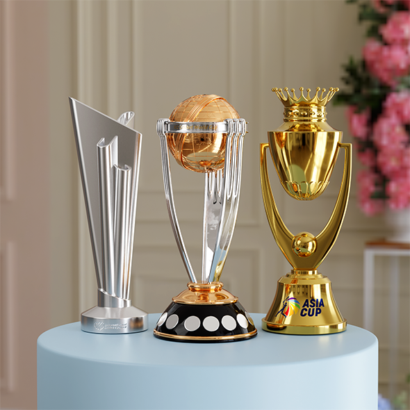 Cricket Trophy Combo Pack 3d Models by Ahmudz | 3DOcean