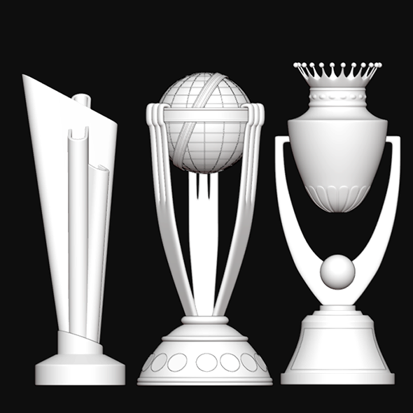 Cricket Trophy Combo Pack 3d Models by Ahmudz | 3DOcean