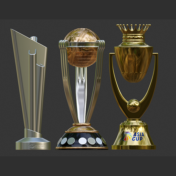 Cricket Trophy Combo Pack 3d Models by Ahmudz | 3DOcean