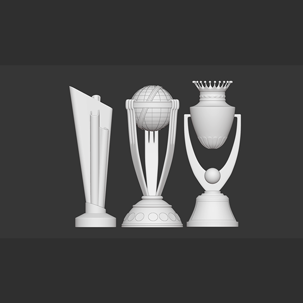 Cricket Trophy Combo Pack 3d Models by Ahmudz | 3DOcean