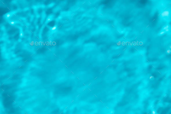 Defocused abstract water background. Blue liquid aqua surface backdrop ...