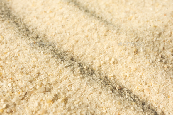 Close-up sand texture background with selective focus. Summer beach ...