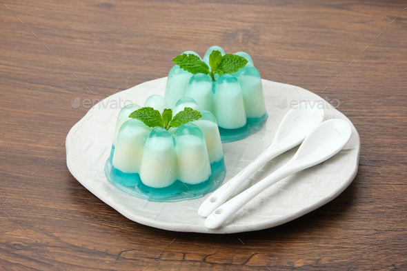 Silky sweet lychee pudding Stock Photo by tyasindayanti | PhotoDune