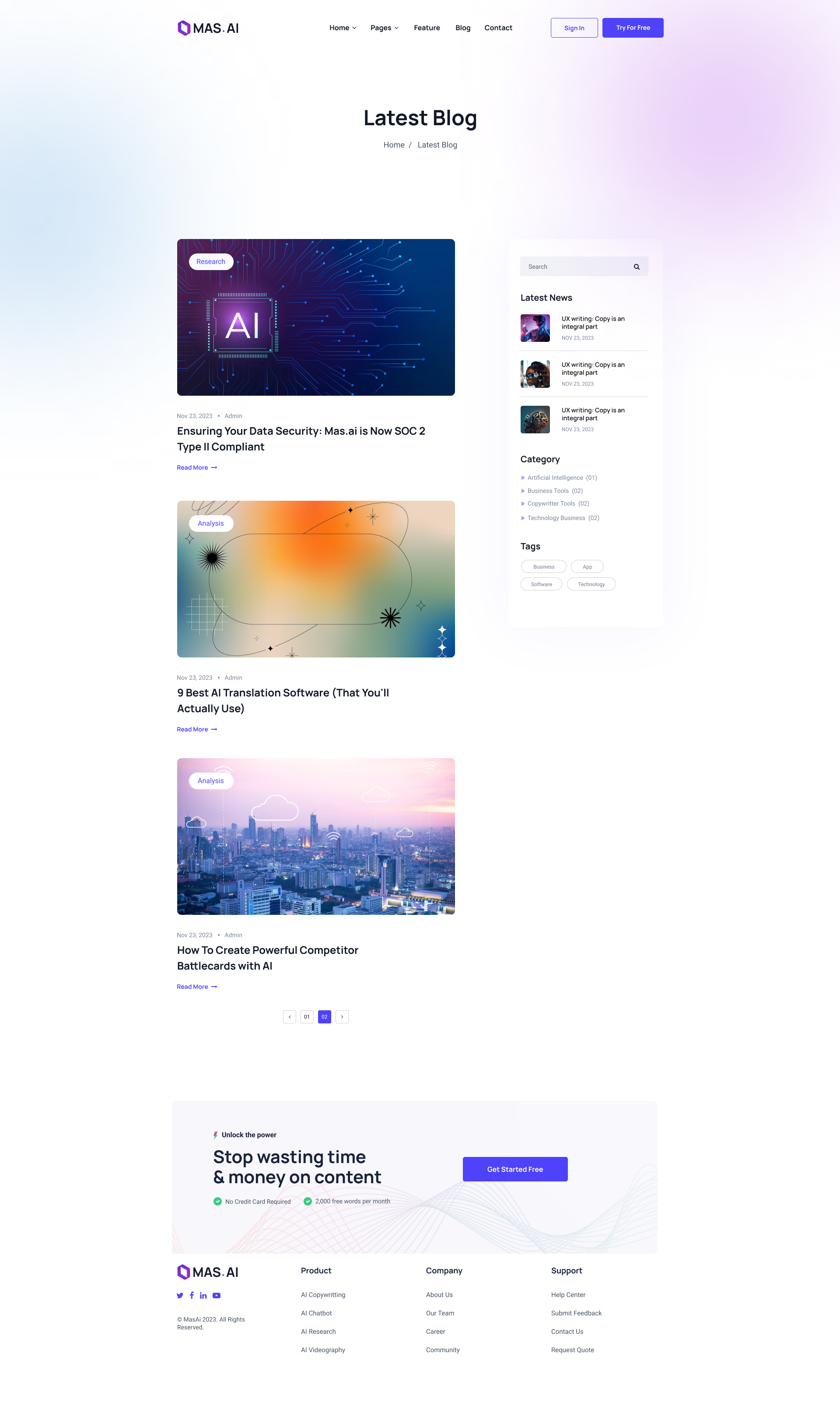 MasAI - AI Generator Figma Template by freekytheme | ThemeForest