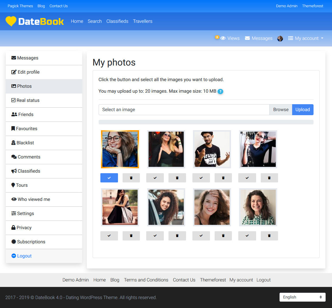 DateBook - Dating WordPress Theme by Pagick | ThemeForest