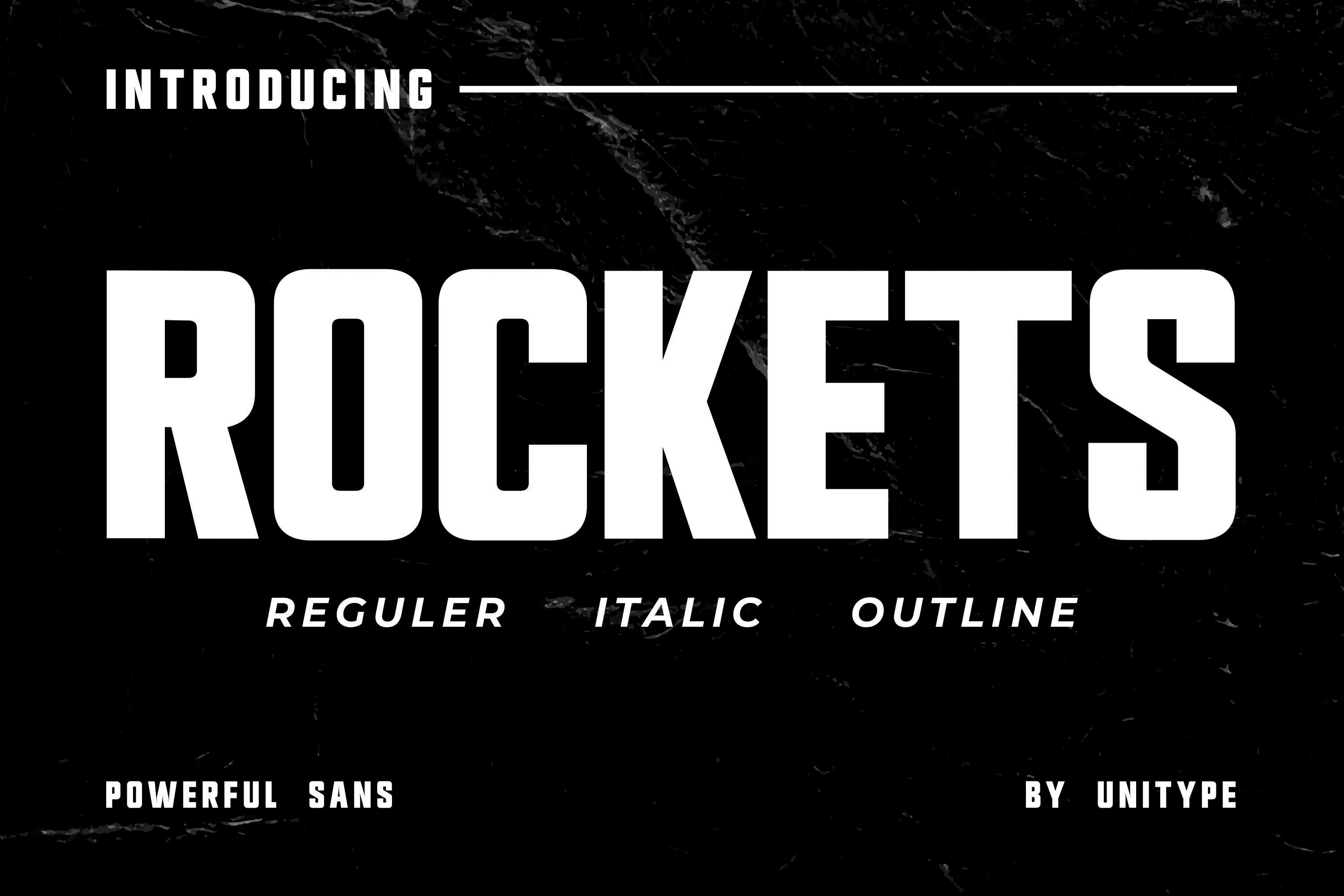 ROCKETS, Fonts | GraphicRiver