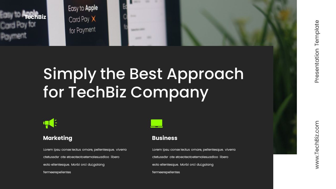 TechBiz -Technology Business Presentation, Presentation Templates ...