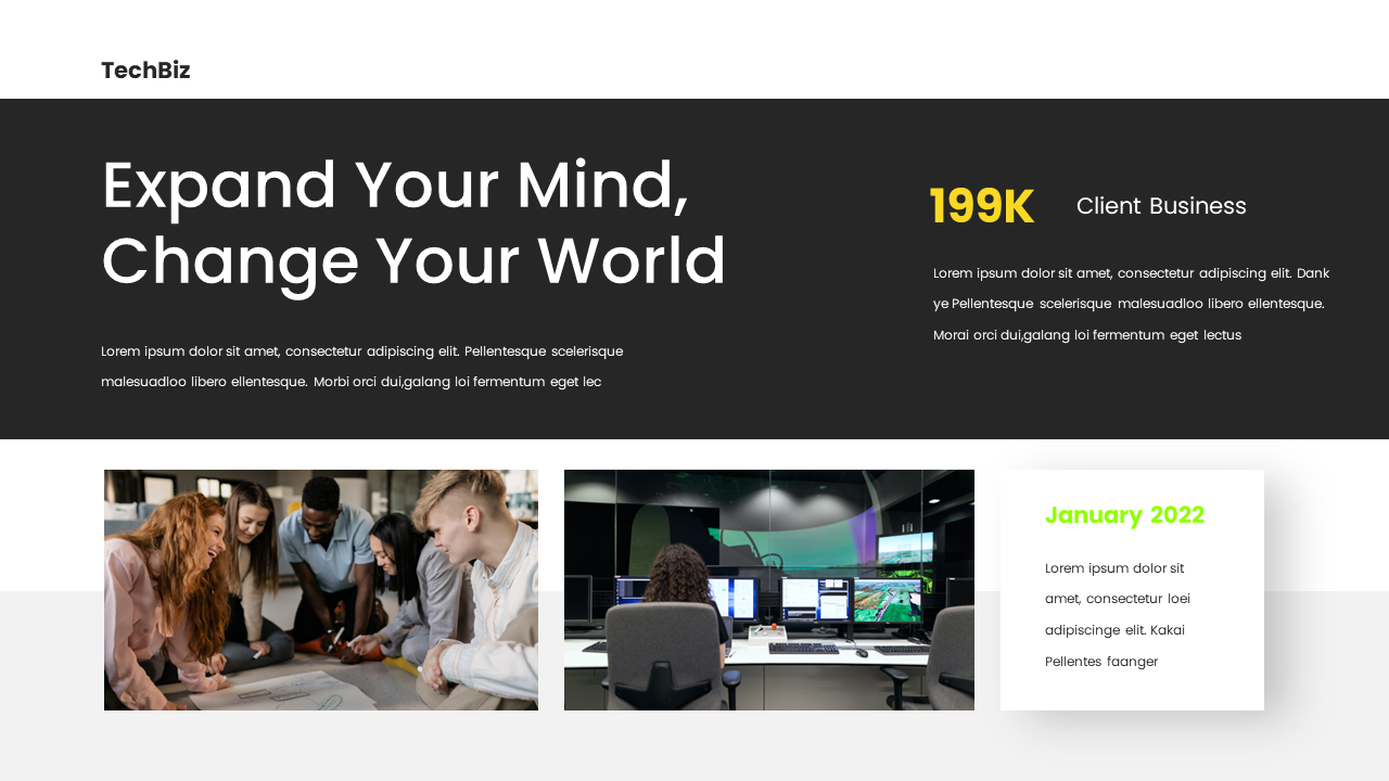 TechBiz -Technology Business Presentation, Presentation Templates ...