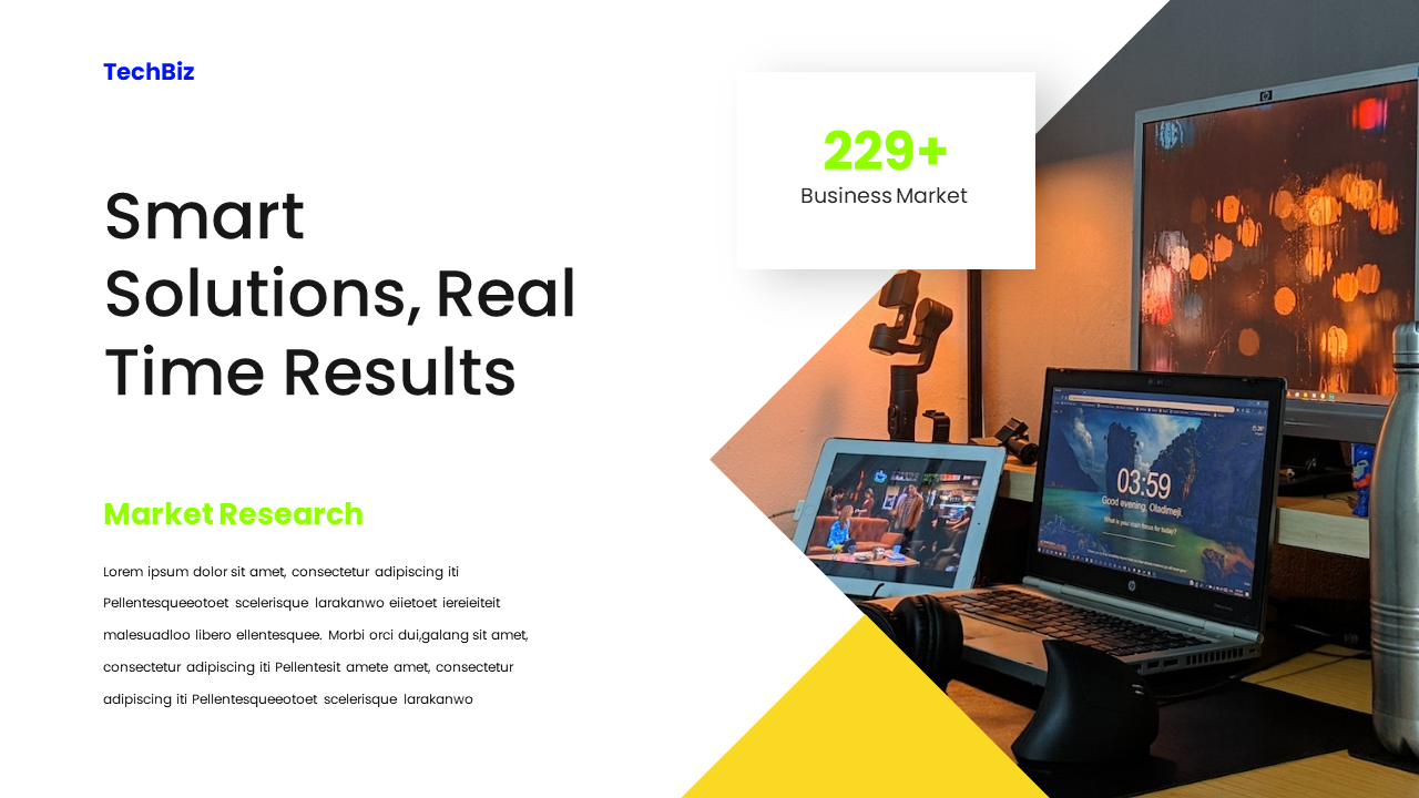 TechBiz -Technology Business Presentation, Presentation Templates ...