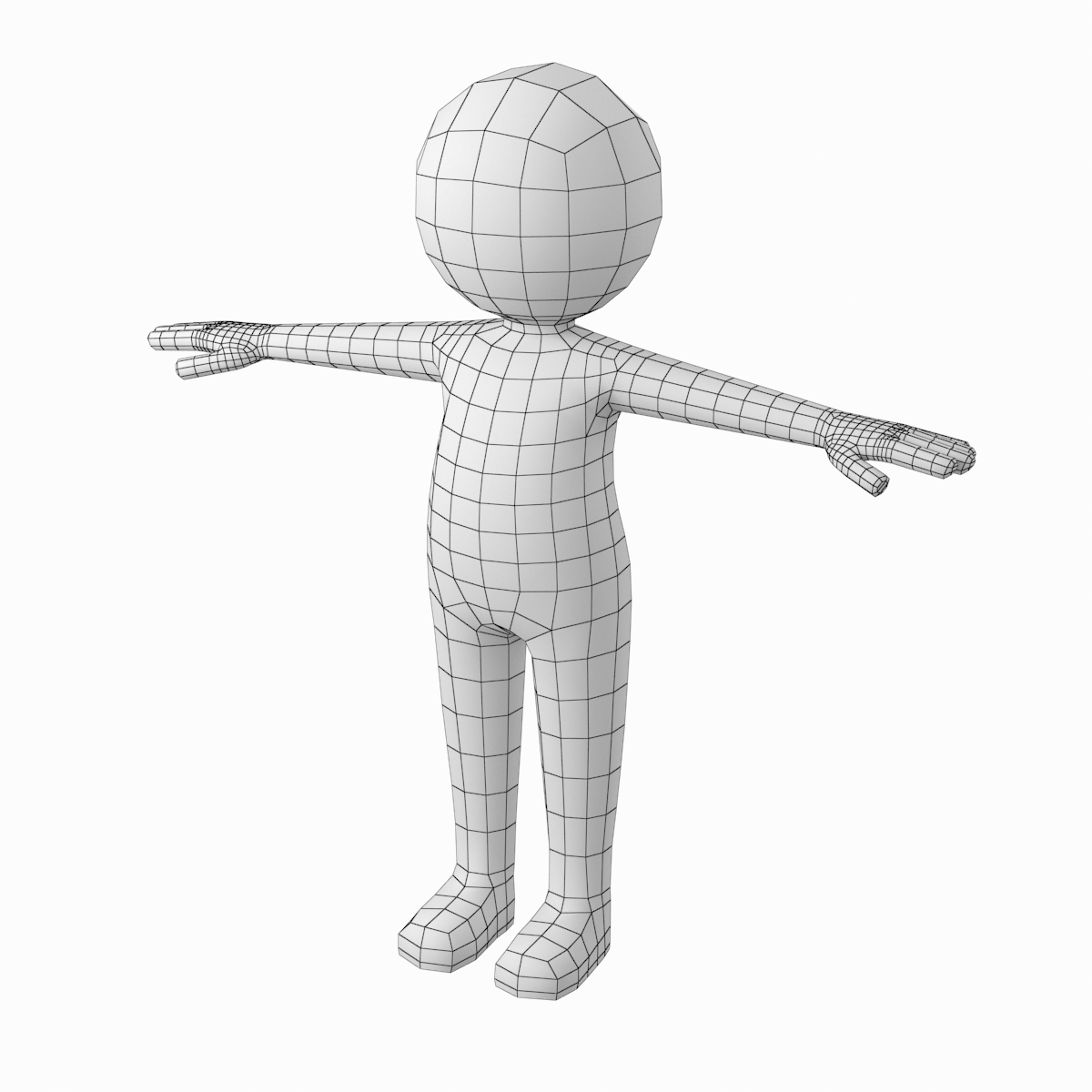 Stylized Stickman in T-Pose by valeriik | 3DOcean