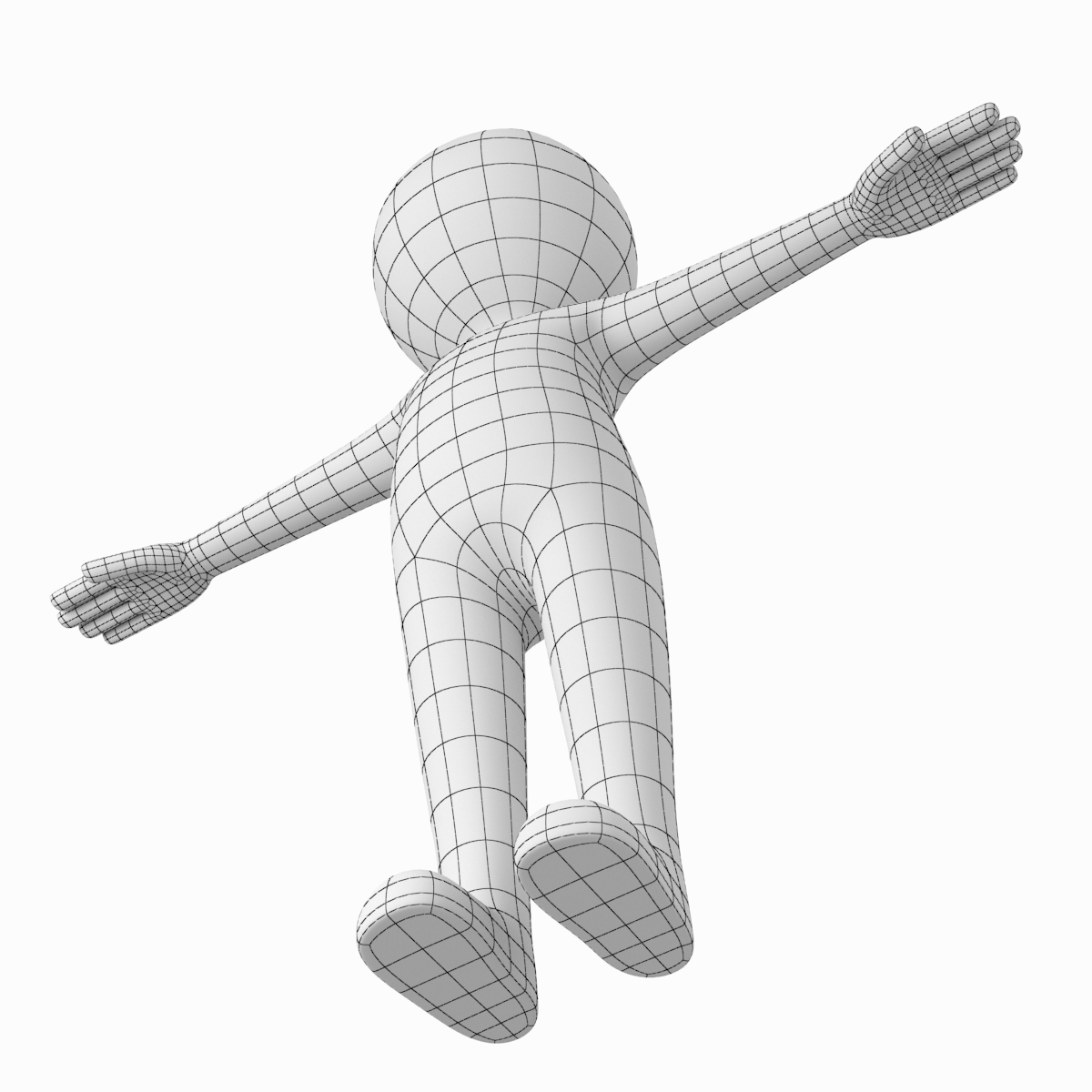 Stylized Stickman in T-Pose by valeriik | 3DOcean