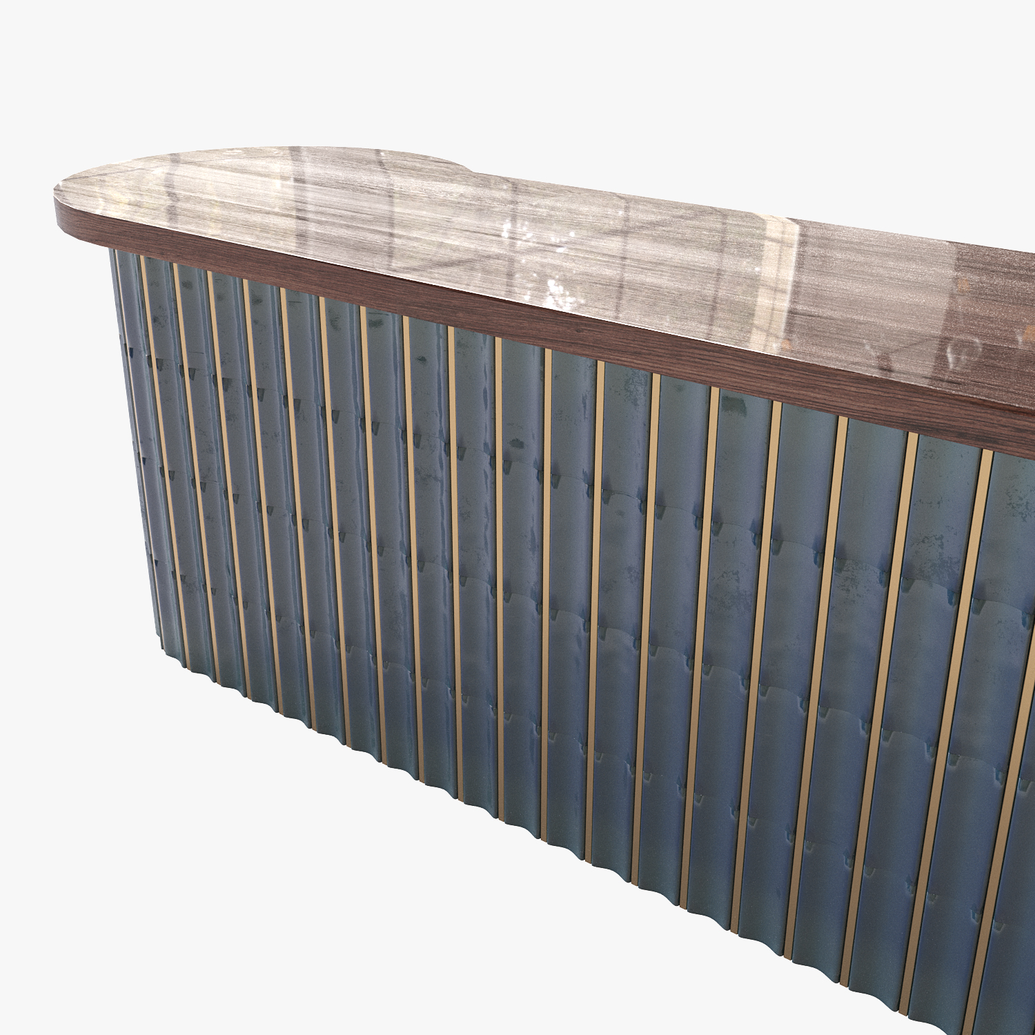 Modern Artdeco Bar Counter 3D Model by Derssy | 3DOcean