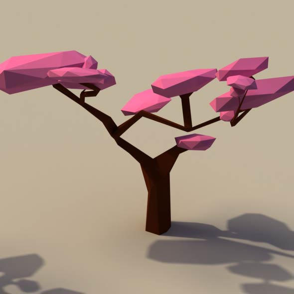 Low Poly Cherry Trees by berkerdag | 3DOcean