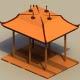Low Poly Japanese Dais by berkerdag | 3DOcean