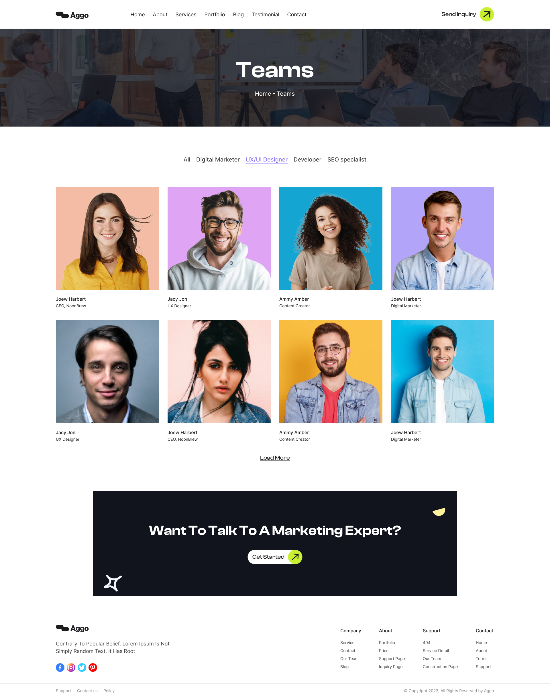 Aggo - Agency Figma Templates by TigerSoftTheme | ThemeForest
