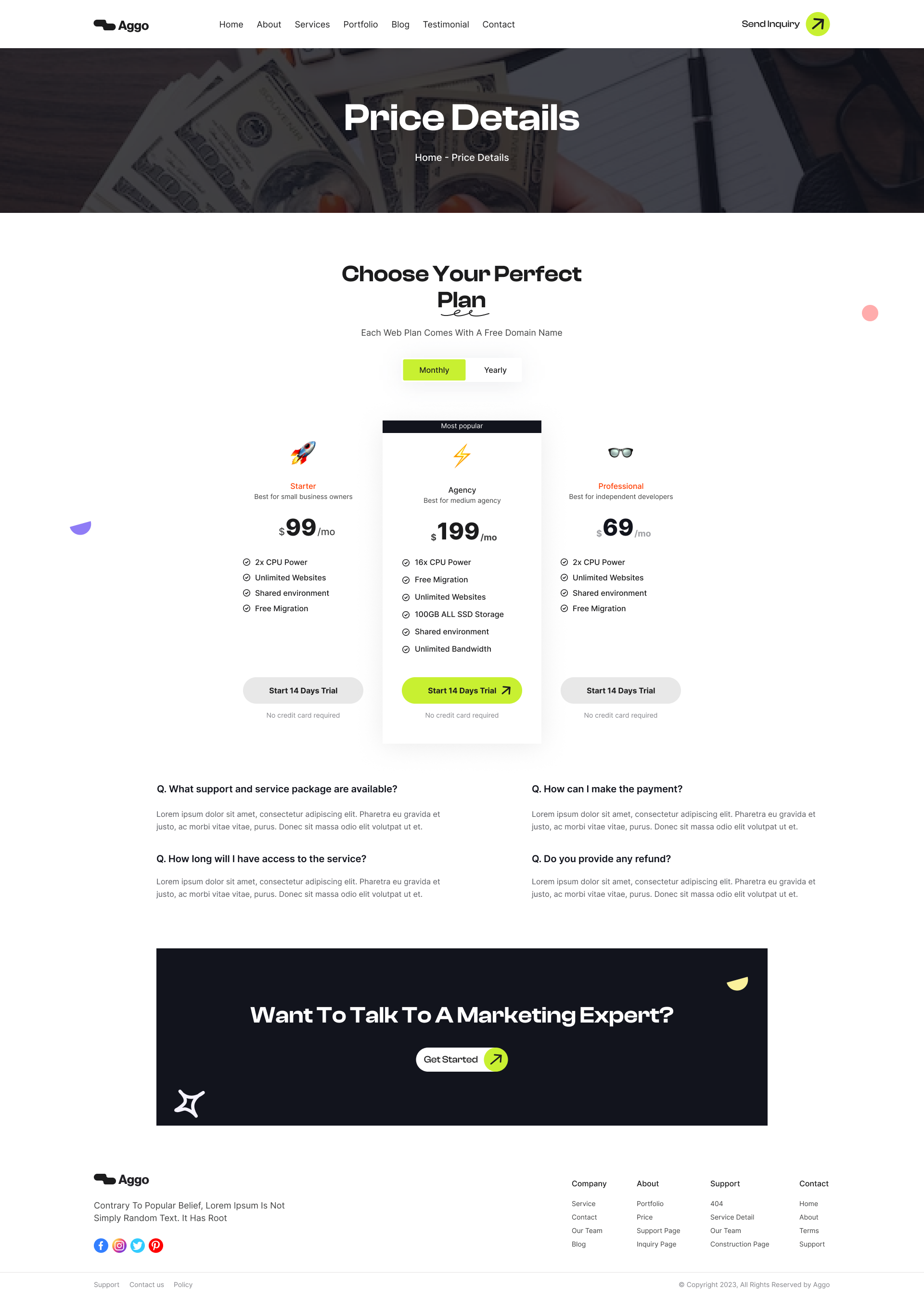Aggo - Agency Figma Templates by TigerSoftTheme | ThemeForest