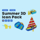 Summer 3D Icon Pack Vol 3, Graphics | GraphicRiver