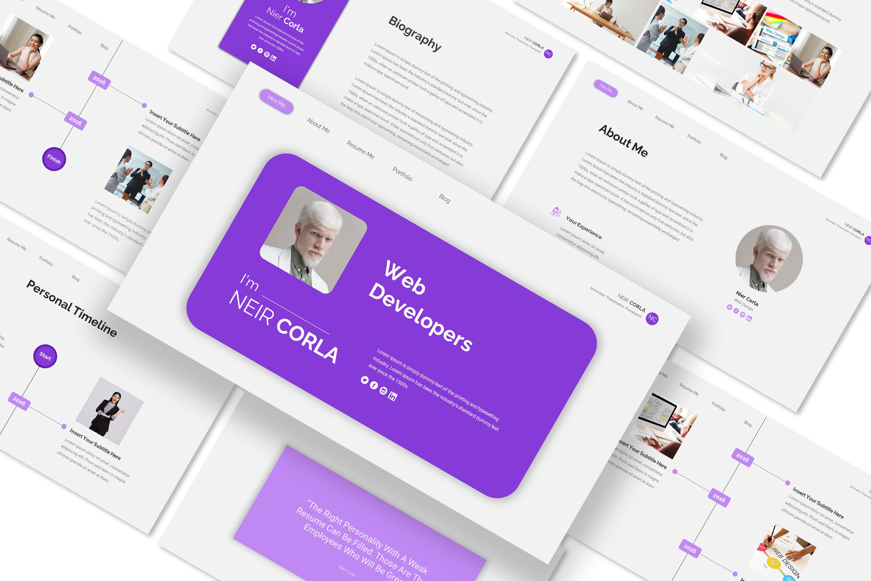 Resume Neir Corla Google Slide Template, Presentation Templates ...