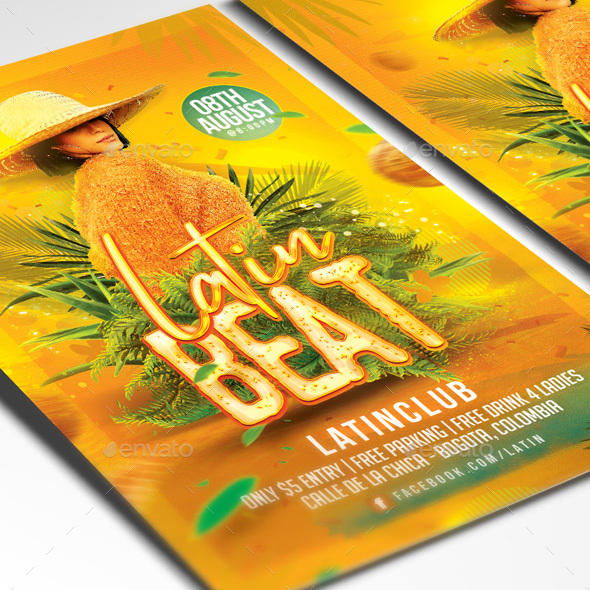 Latin Beat Flyer Template, Print Templates | GraphicRiver