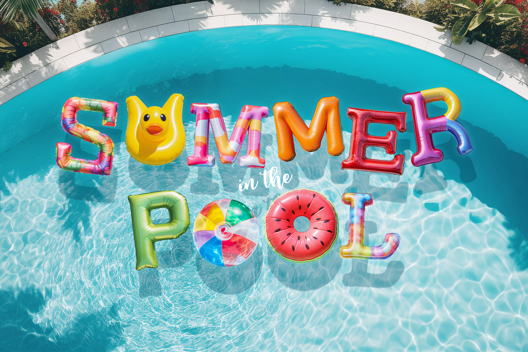 Summer In Pool by Voysla | GraphicRiver