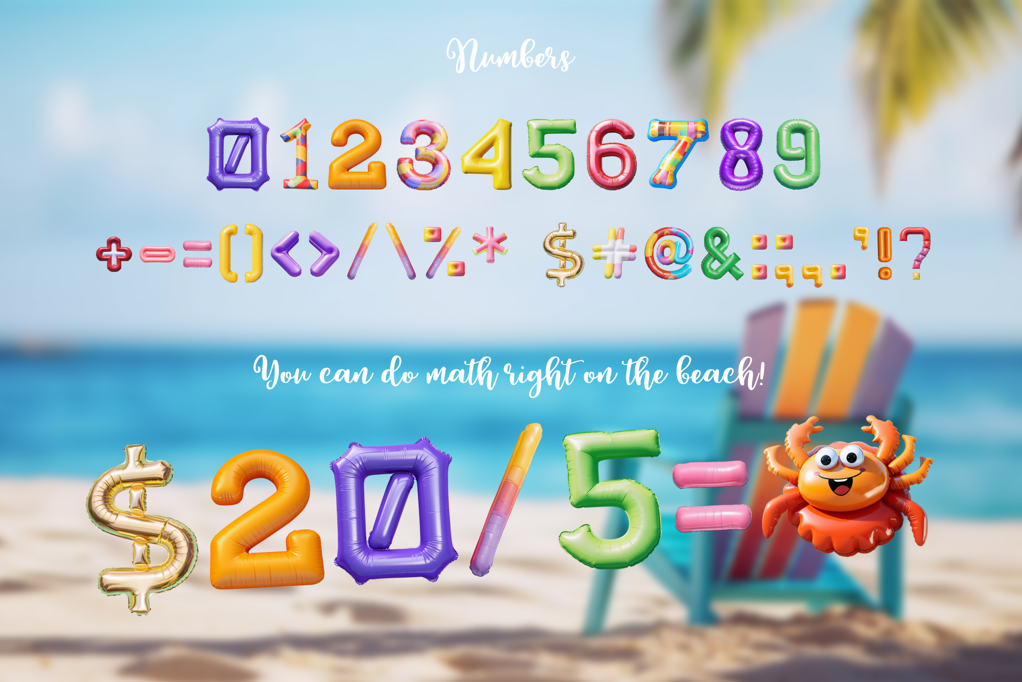 Summer In Pool, Fonts | GraphicRiver
