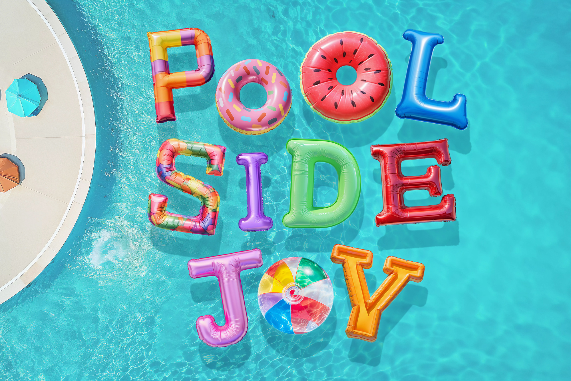 Summer In Pool, Fonts | GraphicRiver