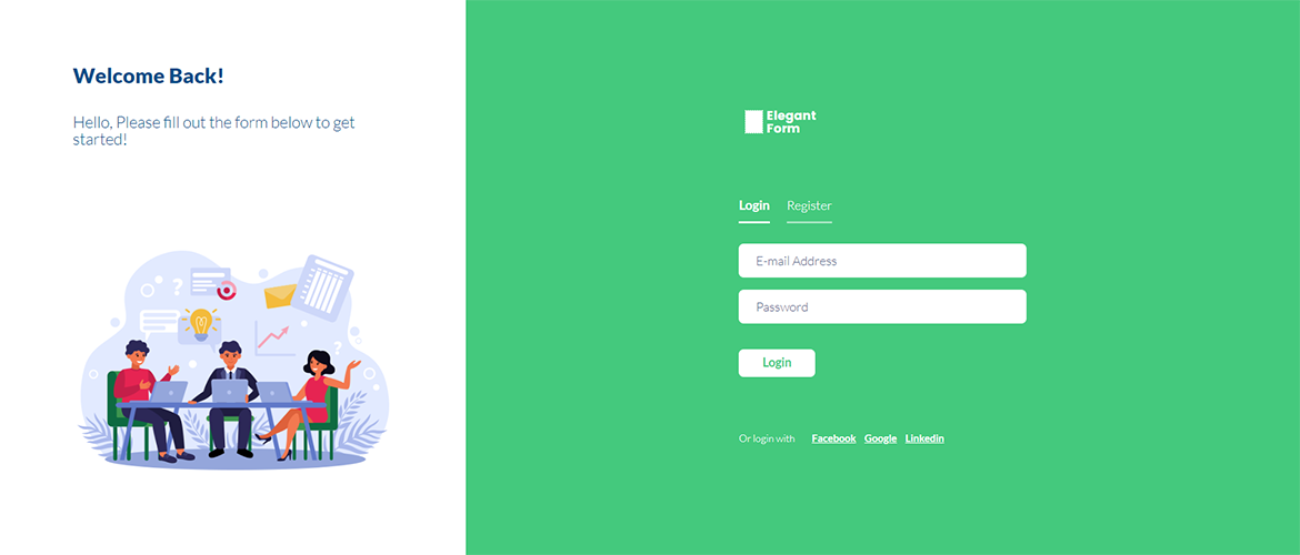 Elegant Forms - Login and Register Form Templates by logixxgrid ...