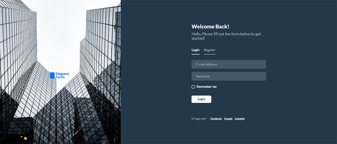 Elegant Forms - Login and Register Form Templates by logixxgrid ...