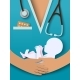 Obstetrics and Gynecology Background with Newborn, Vectors | GraphicRiver
