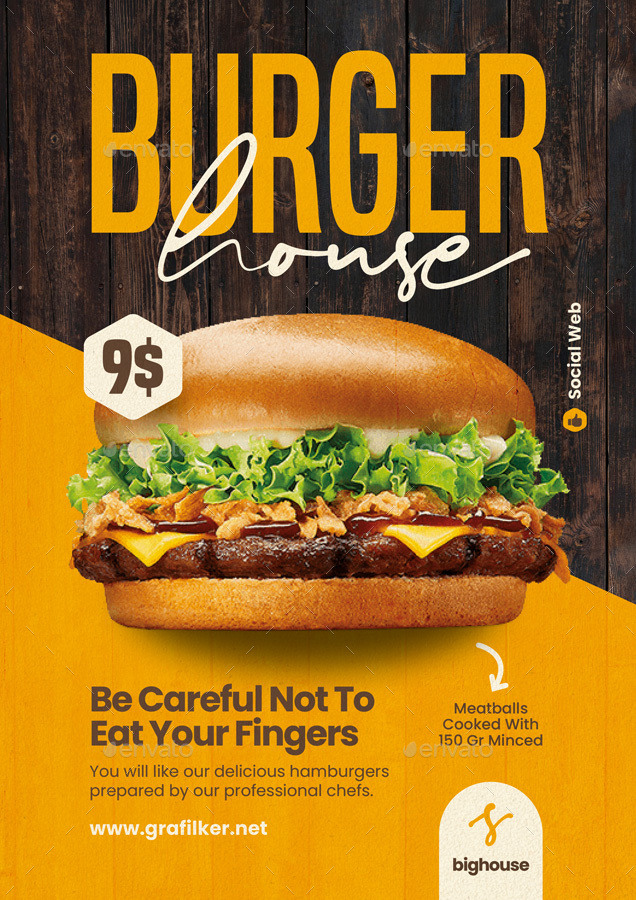 Burger House Bundle Templates, Print Templates | GraphicRiver