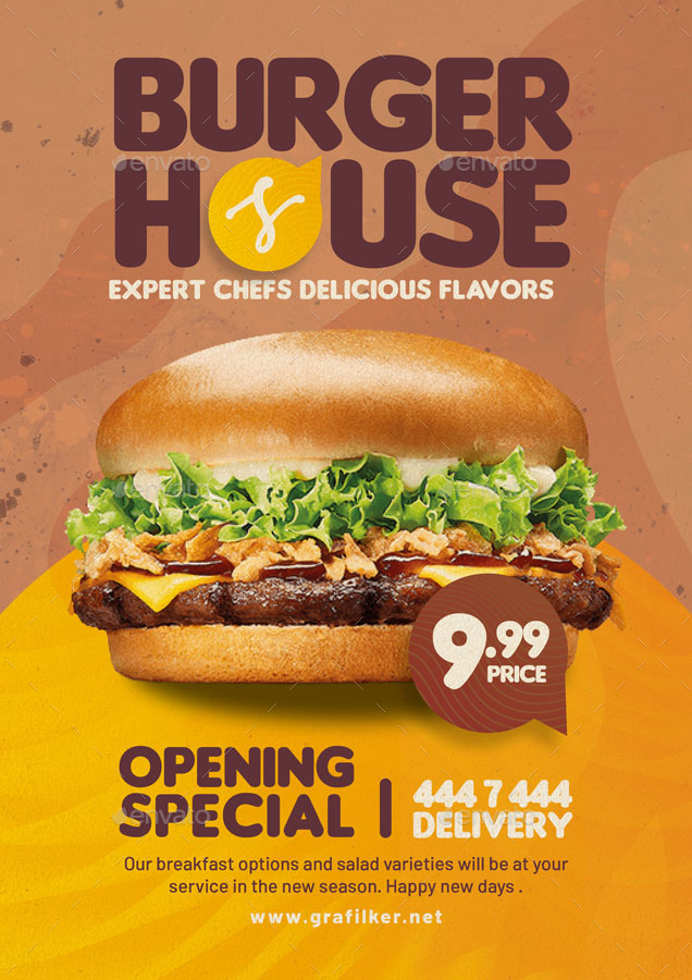 Burger House Bundle Templates, Print Templates | GraphicRiver